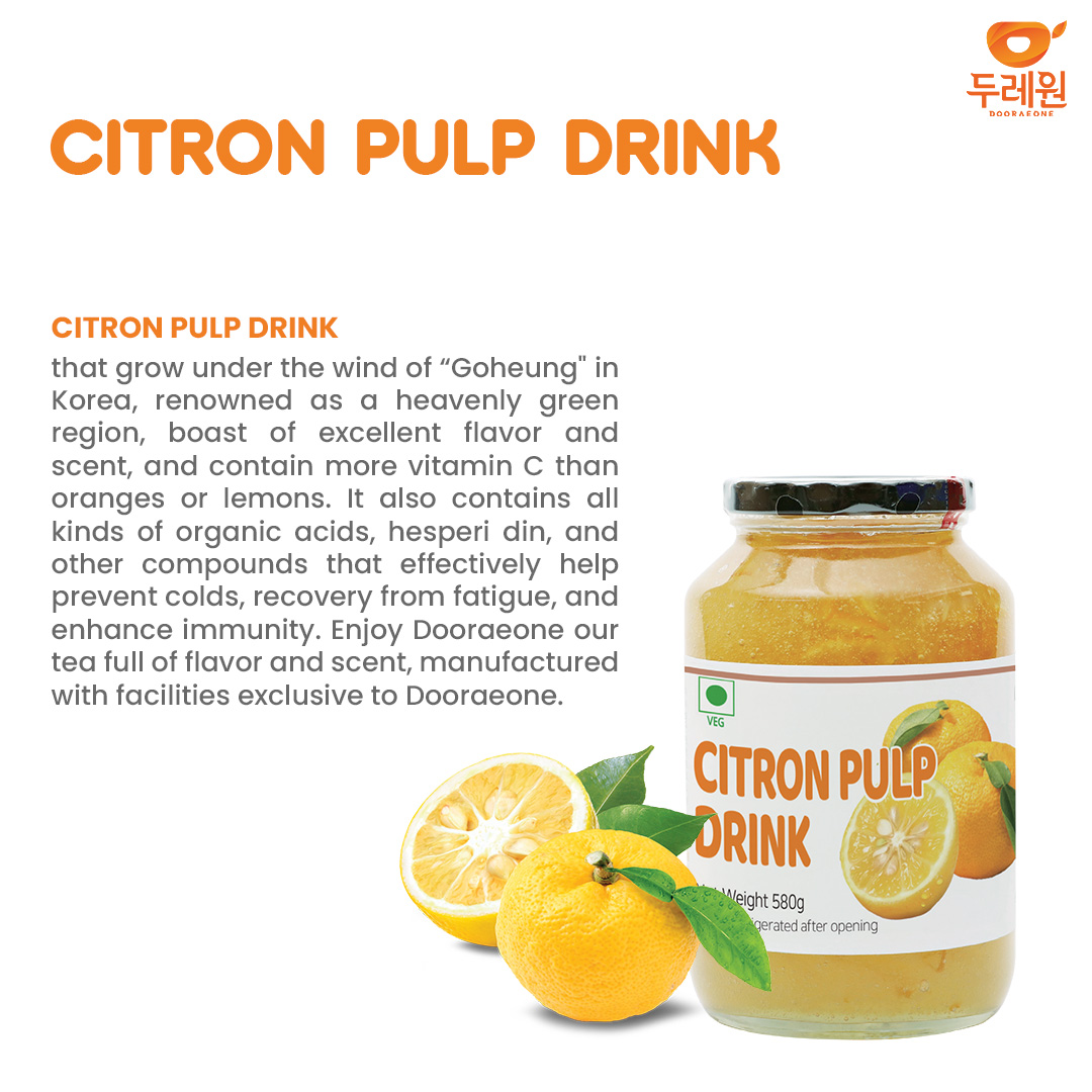 Korikart-Dooraeone Citron Pulp Drink 580g