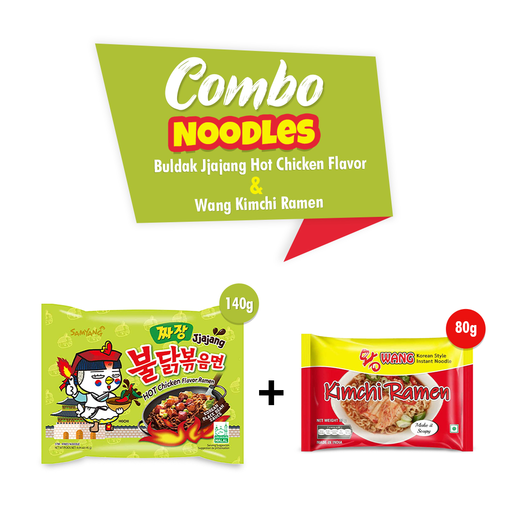Korikart-Samyang Jjajang Buldak Hot chicken Flavor Ramen and Wang ...