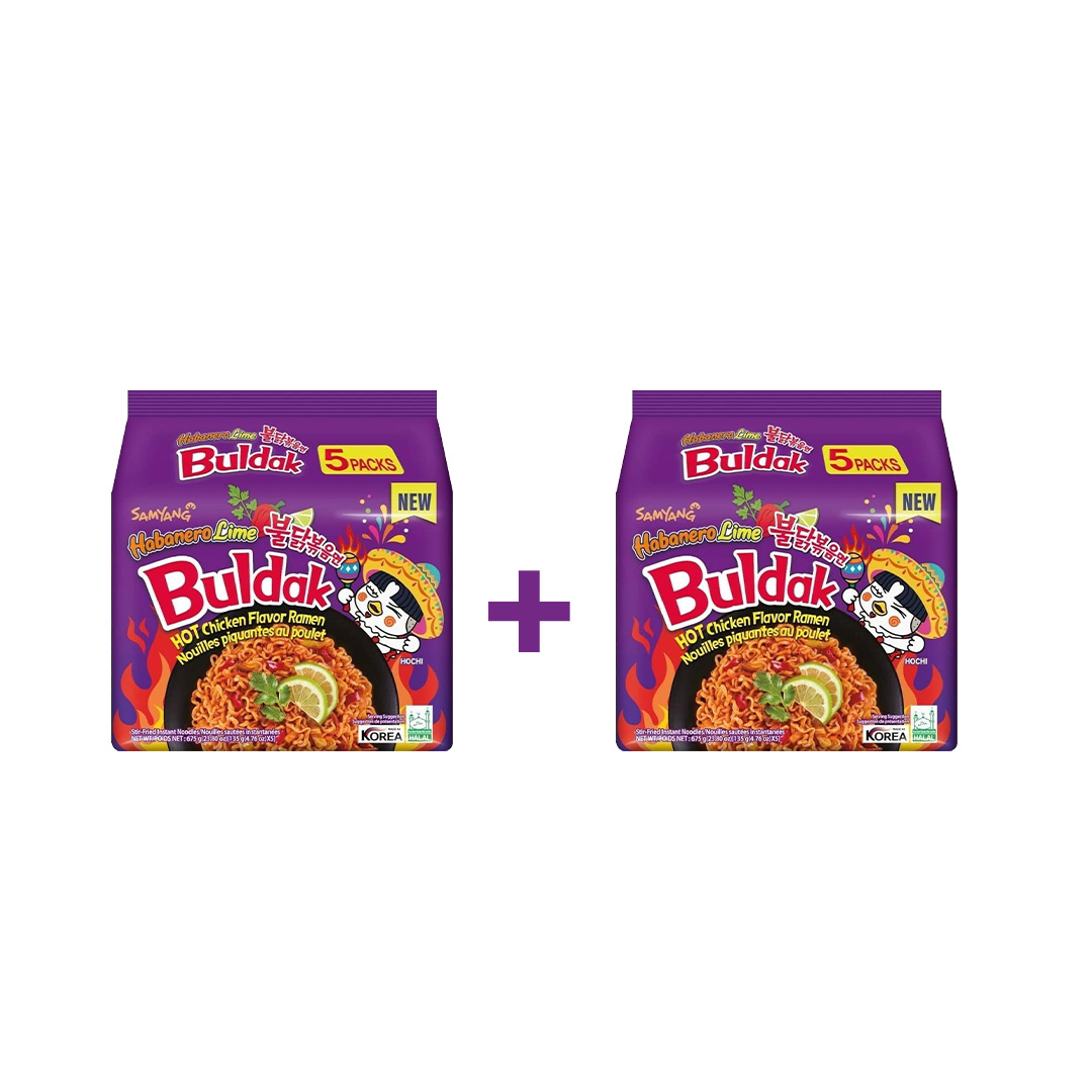 Korikart-Samyang Buldak Habanero Lime Spicy Chicken Flavour Ramen 140gm*10