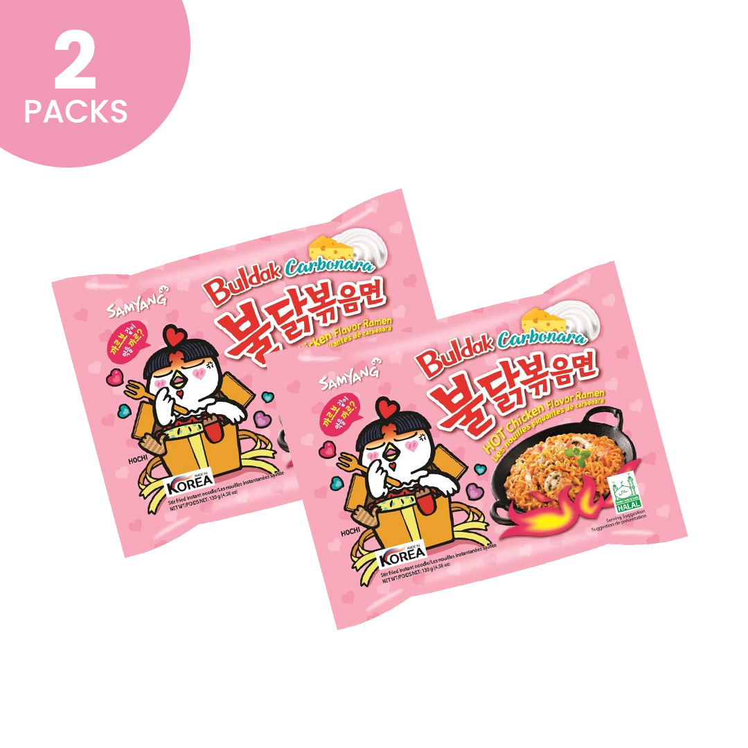 Korikart-Samyang Hot Chicken Carbonara Noodles (Pack of 2)