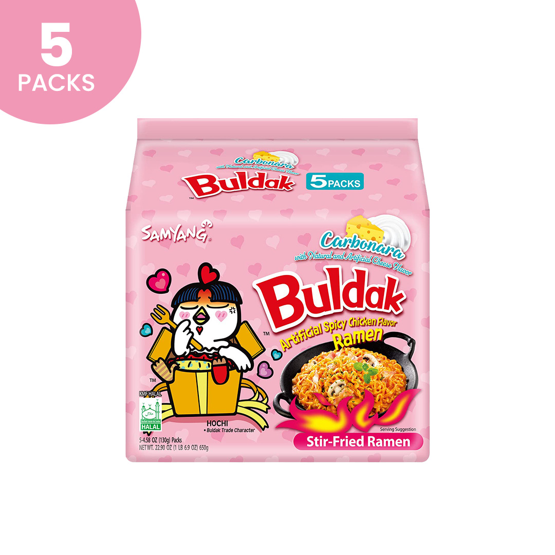Korikart-Samyang Hot Chicken Carbonara Noodles (Pack of 5)